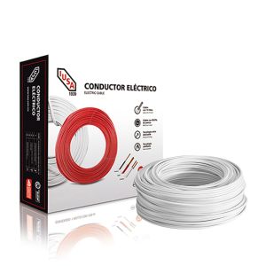 Caja 100 Mts Cable Iusa blanco Thw Cal 8 Awg 100%cobre