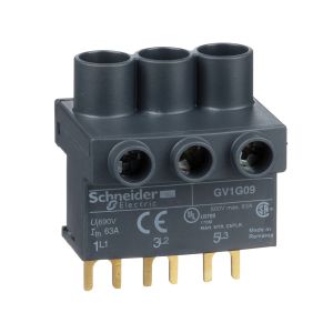 Bloque de terminales de arranque, 3 polos. GV1G09 Schneider Electric