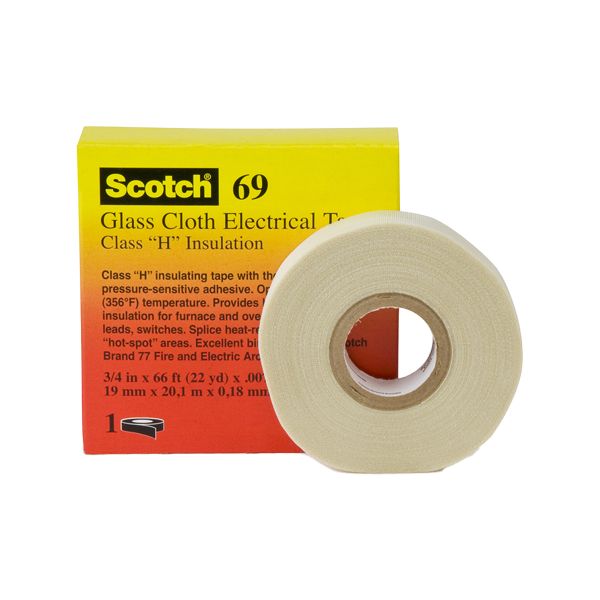 Cinta Eléctrica - Fibra Vidrio - 3/4in - Blanca - Elektron