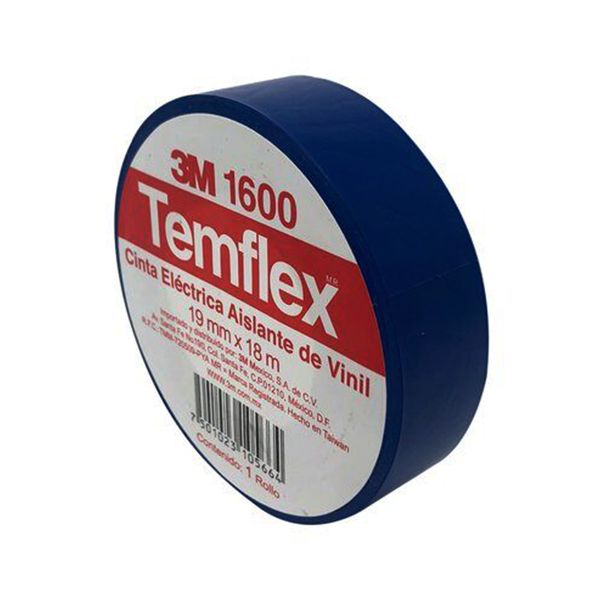 Compra Cinta de aislar temflex 1600, azul. CTAZ 3M en Elektron