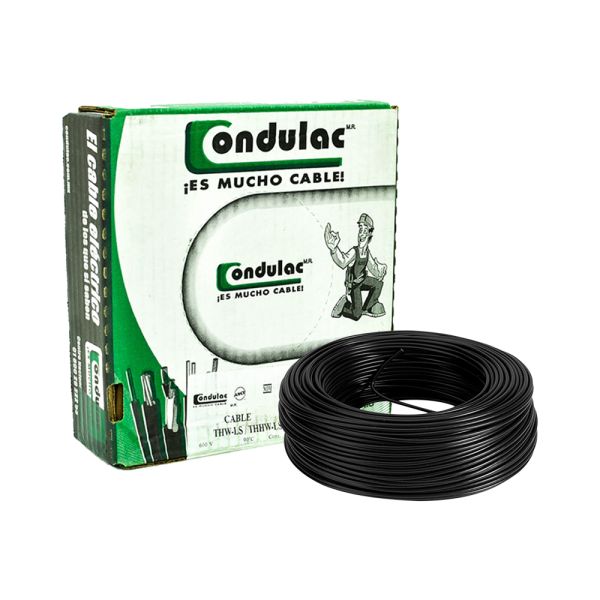 Cable - Calibre 10 - Caja 100 Mts - Negro - Elektron