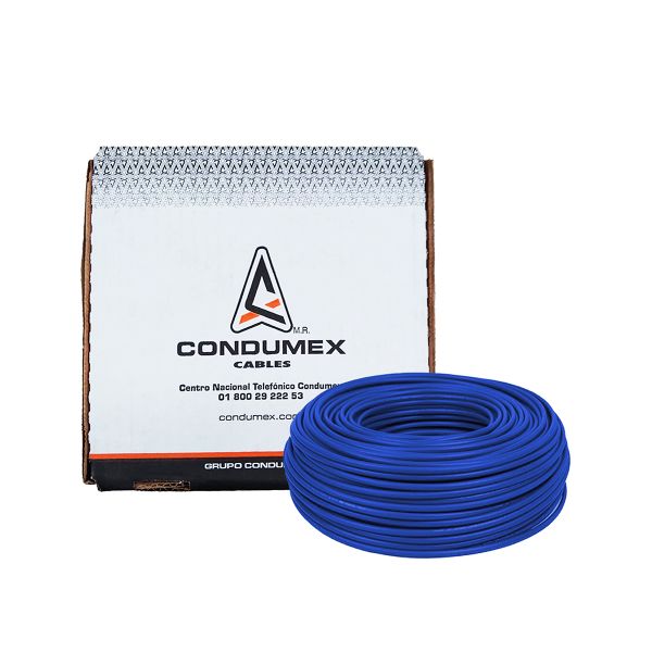 Caja 100 Mts - Cable - Calibre 14 - Azul Thw - Elektron