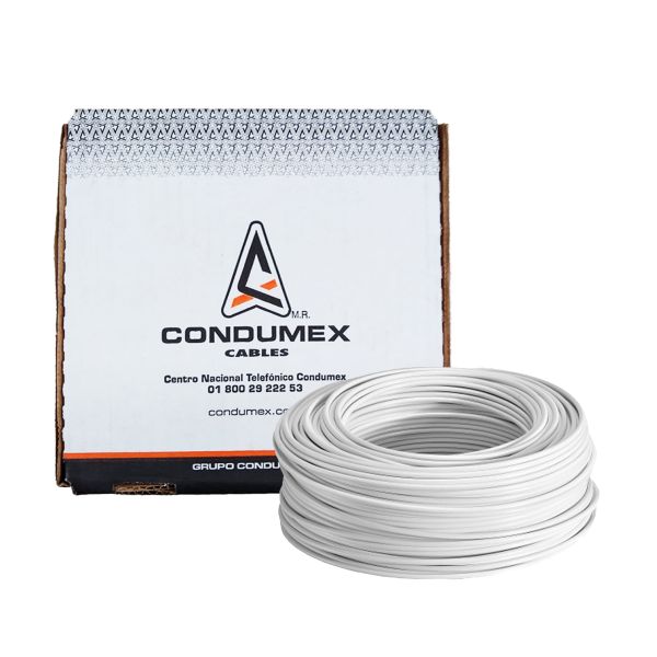 Compra Caja de 100 M., cable blanco THW, calibre 16, 100% cobre. CTHW ...