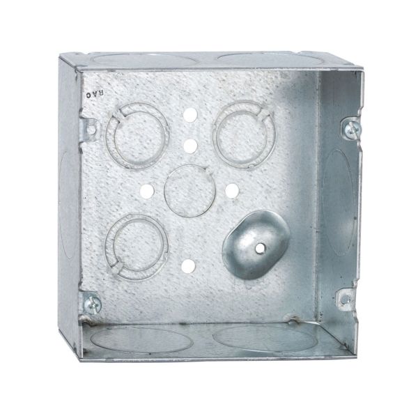 Compra Caja cuadrada 4 11/16 x 4 11/16", profundidad 2- 1/8", 6 entrada de 1 1/4", 1 entrada de ...