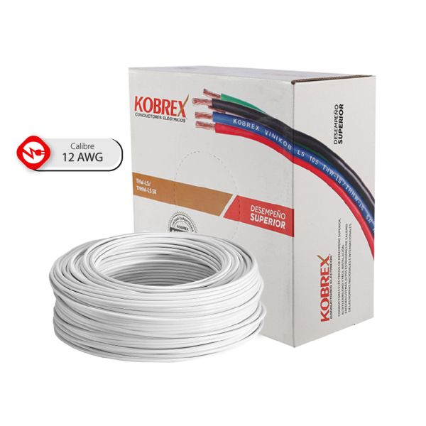 Caja Cable Kobrex - Calibre 12 - Blanco - Elektron