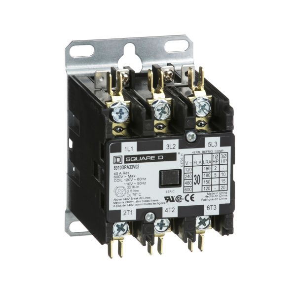 Compra Contactor, propósito definido, 3 polos, trifásico. 8910DPA33V02 Schneider Electric en ...