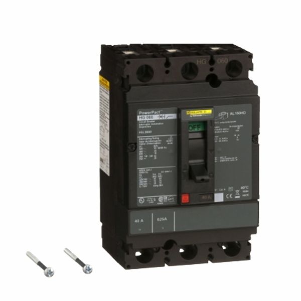 Compra Interruptor termomagnético, unidad de montaje, 40A, 3 P, 25 kA, 600 VAC. HJL36040 ...